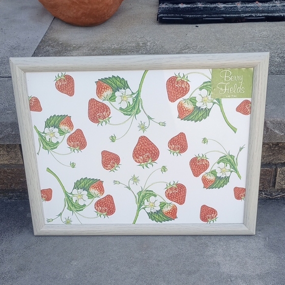 Other | Strawberry Lap Tray Berry Fields Lap Desk Red White Green ...